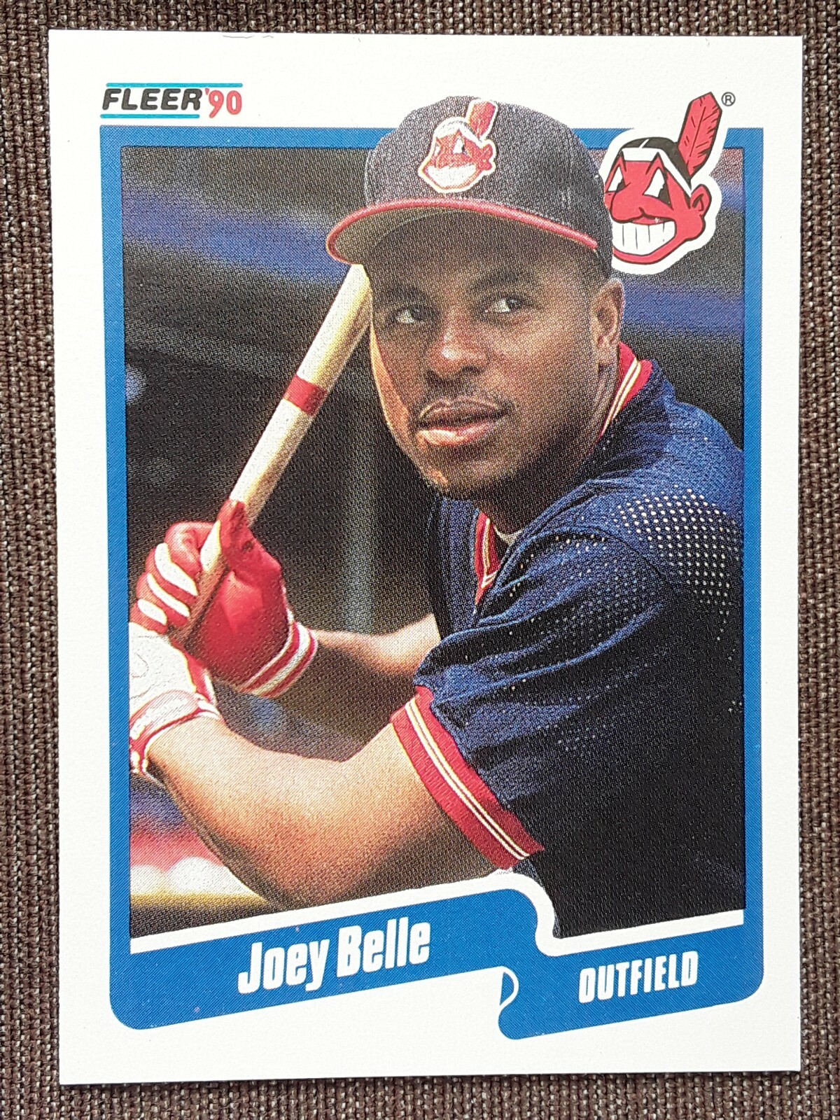 1990 Fleer Joey Albert Belle RC Rookie Baseball Card #485 Indians Near ...