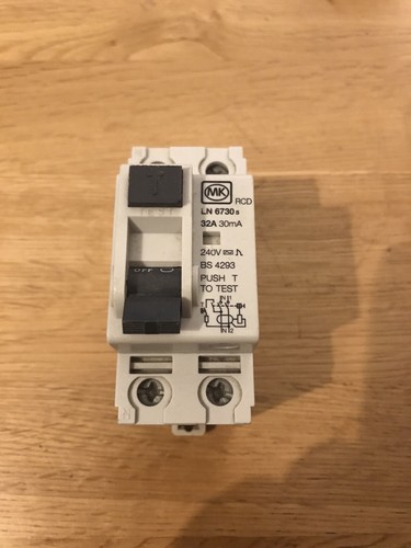 MK LN6730s RCD 32 A Amp 30mA 2 Pole BS4293 Trip | eBay