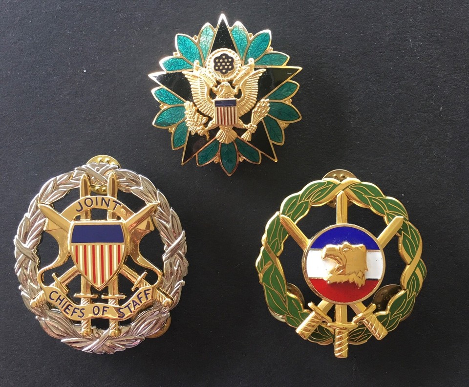 Vintage Aged Brass US ARMY RESERVE RECRUITER Large Badge Pin Patina | eBay