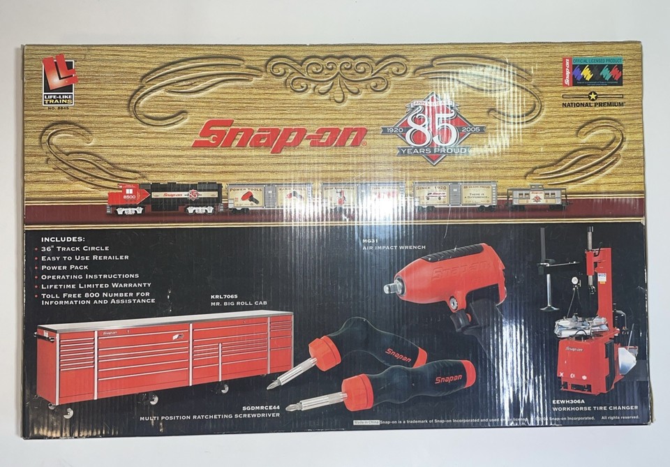 Snap-On Tools HO Scale Train Set 2005 85th Anniversary New Open Box | eBay
