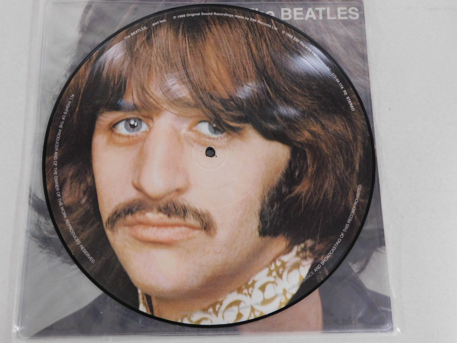 New 12" Vinyl LP Beatles White Album Picture Disc Sides 3 & 4 Harrison ...