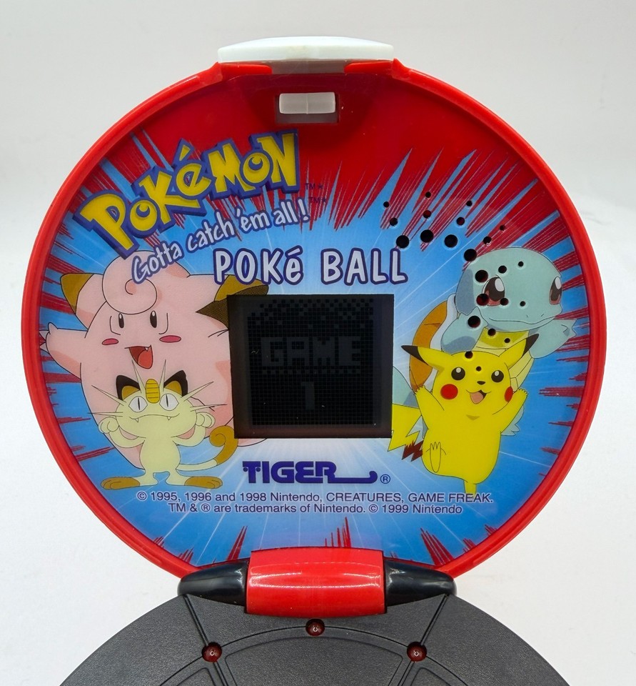 Vintage Working Pokémon Poké Ball Tiger Electronics 1999 - Works | eBay