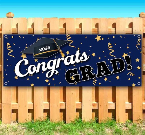 CONGRATS GRAD 2023 Banner Advertising Vinyl Flag Sign Many Sizes ...