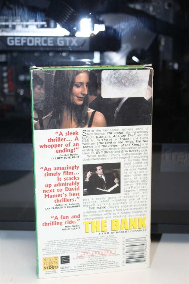 The Bank VHS Drama; Thriller; Romance | eBay