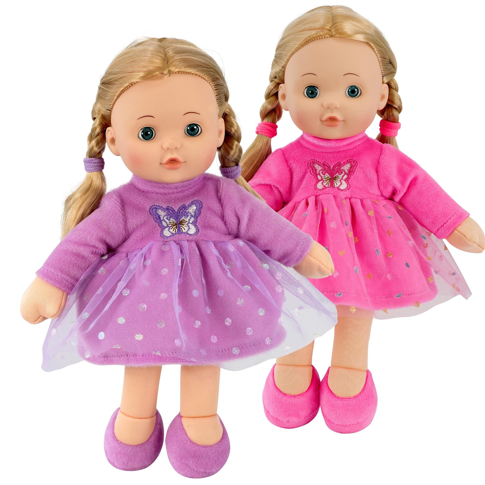 BiBi Doll 12" Baby Doll Sleeping Cuddle Toy Plush Body Rag Doll with ...