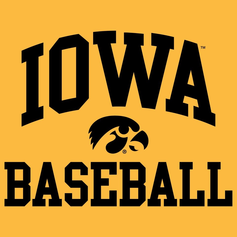 Iowa Hawkeyes Arch Logo Baseball T-Shirt - Gold | eBay