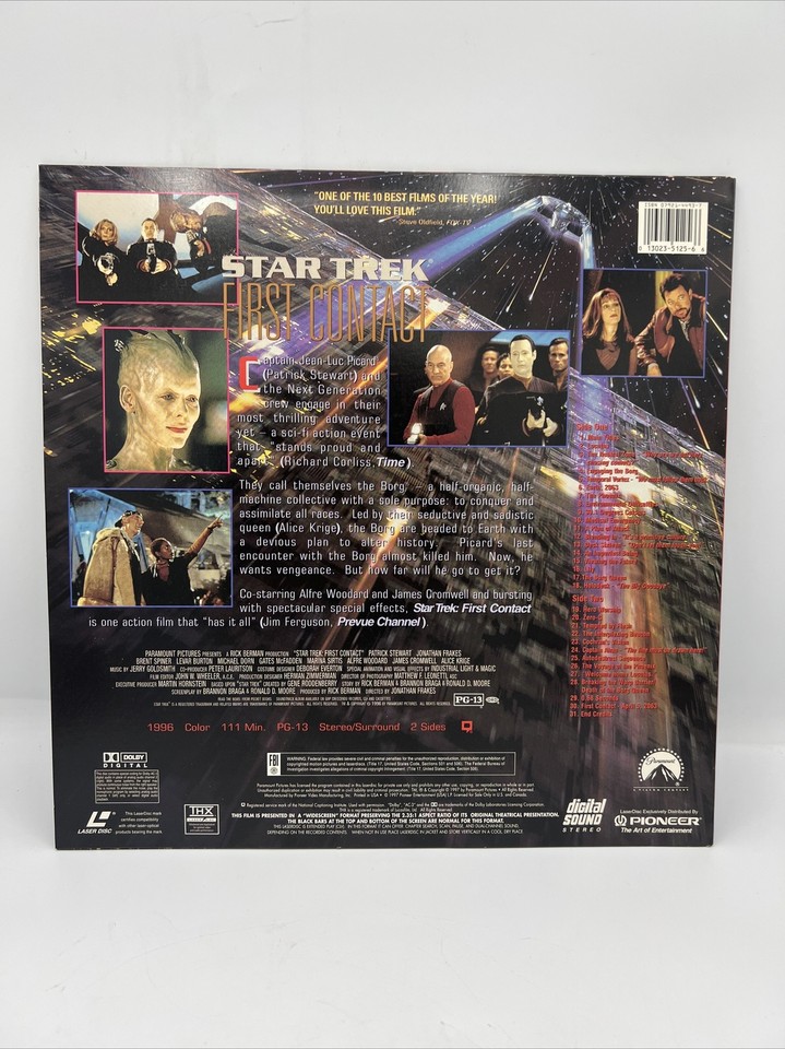 Star Trek: First Contact (Laserdisc) 13023512566| eBay