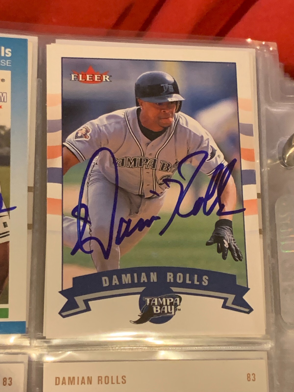 DAMIAN ROLLS AUTOGRAPHED SIGNED 2002 FLEER CARD DEVIL RAYS COA | eBay