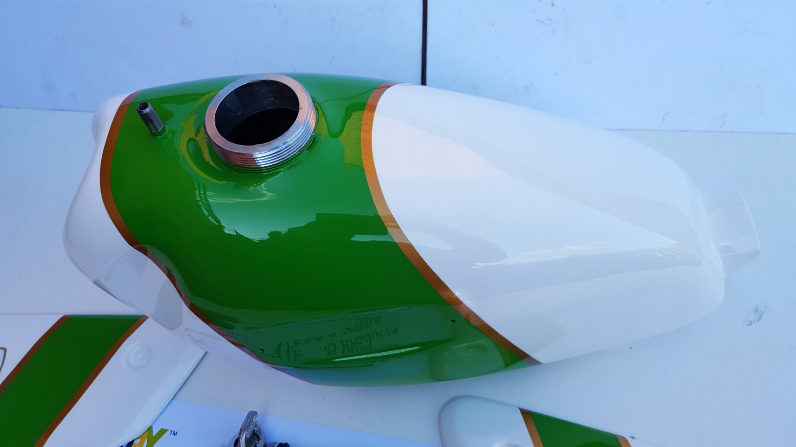 OSSA MICK ANDREWS 250c GAS TANK PAINT AND DECALS OSSA MAR 250cc PETROL ...