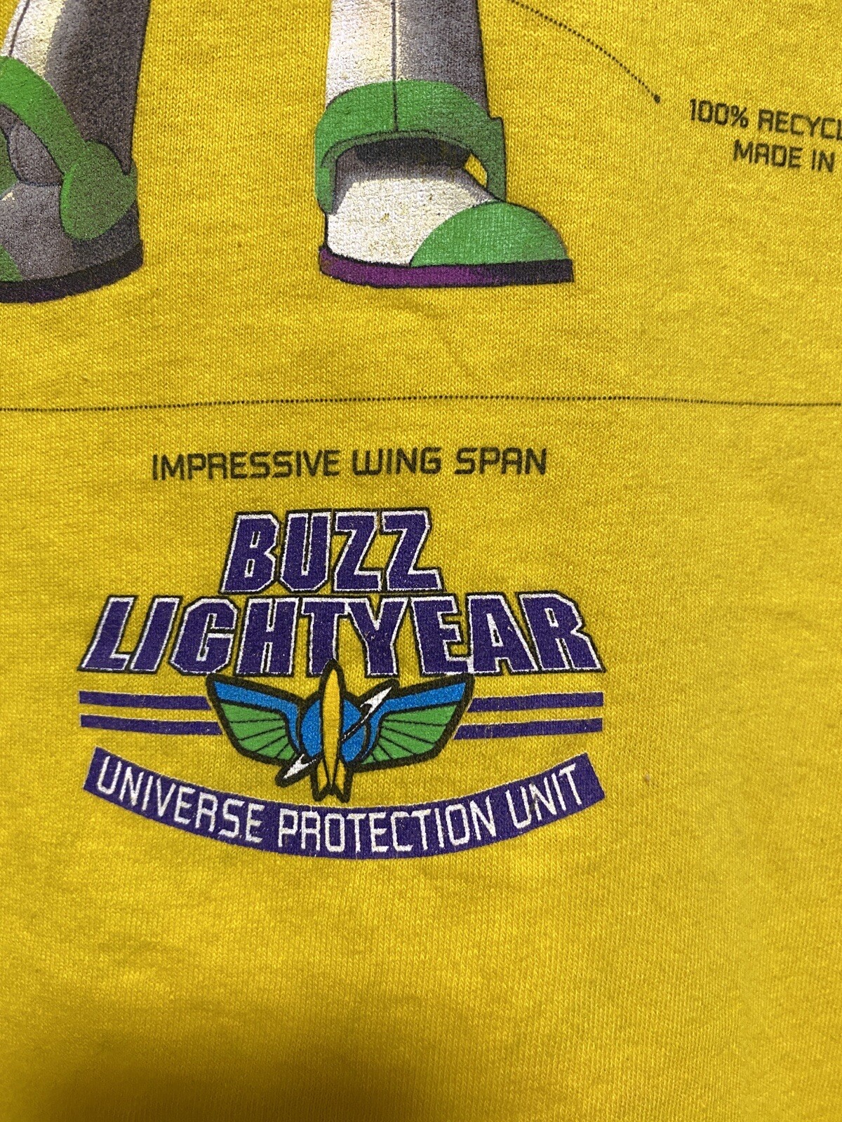Rare Toy Story 90s Vintage Buzz lightyear Cartoon Ts… - Gem