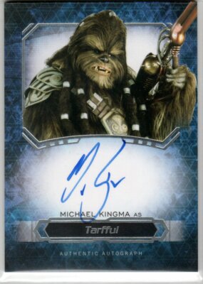 STAR WARS 2016 TOPPS MASTERWORK MICHAEL KINGMA AS TARFFUL BASE ...