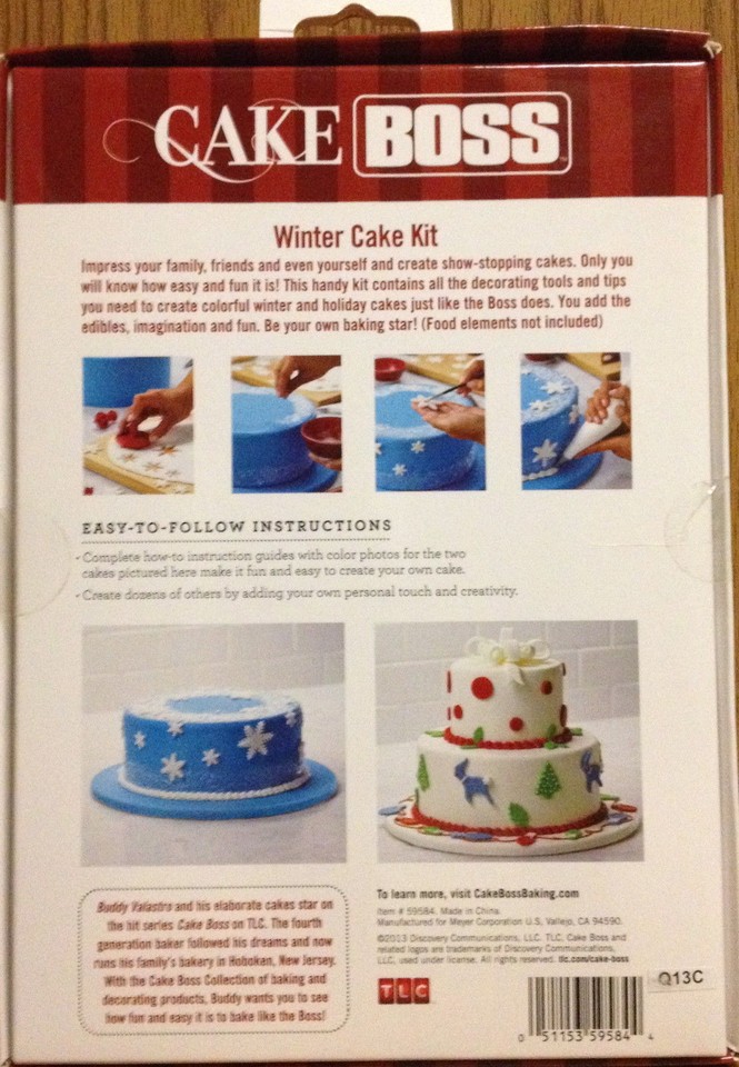 Christmas Cake Decorating Kit 25 Pcs - Various Designs, Cake Boss MSRP ...