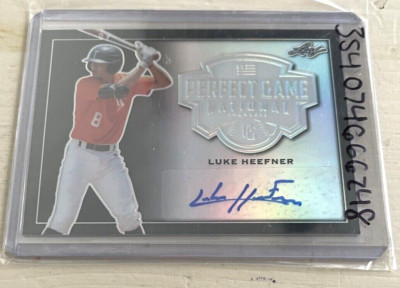 2020 Leaf Perfect Game National Showcase Autographs #BALH1 Luke Heefner ...