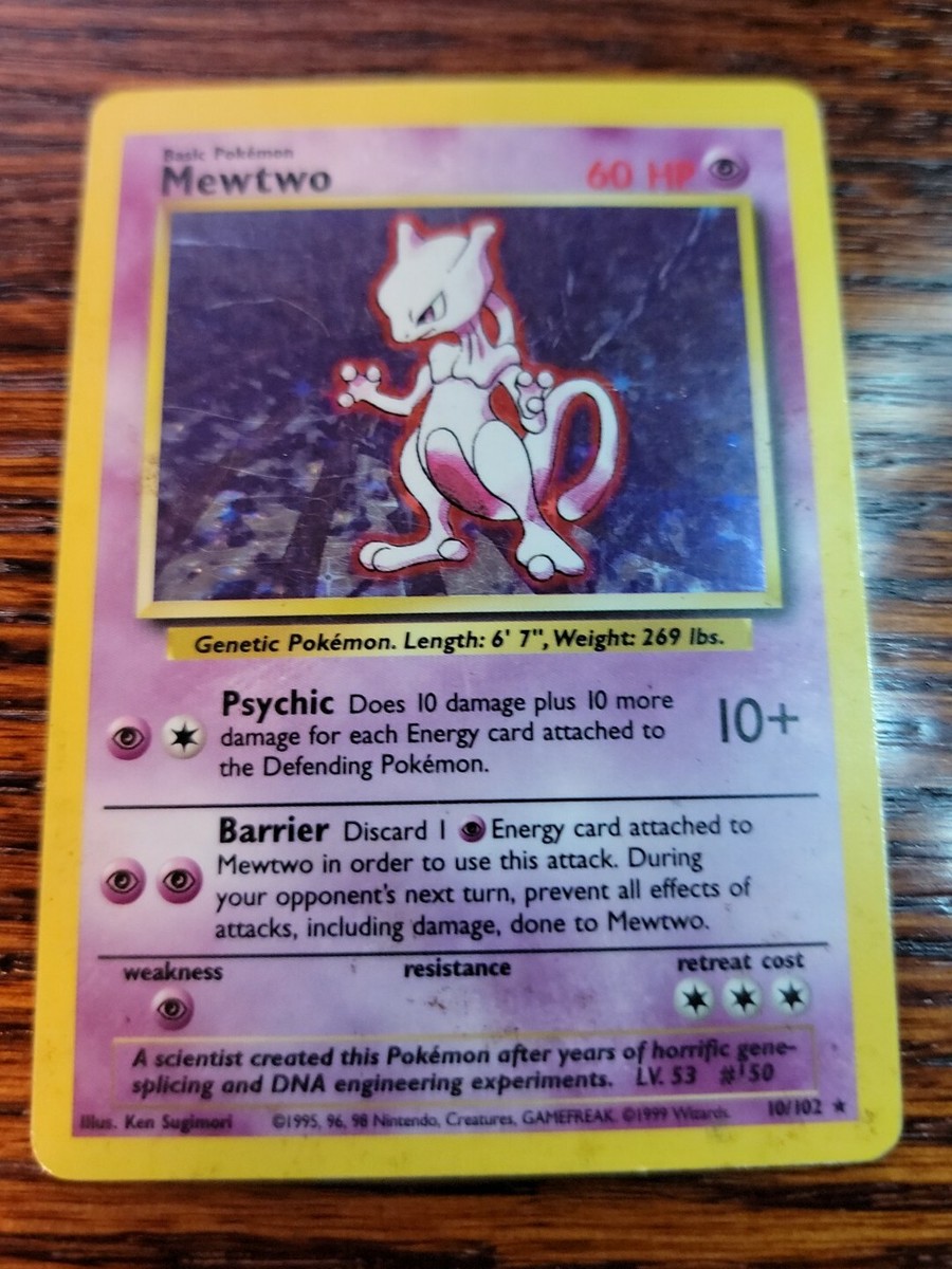 Mewtwo Card Original
