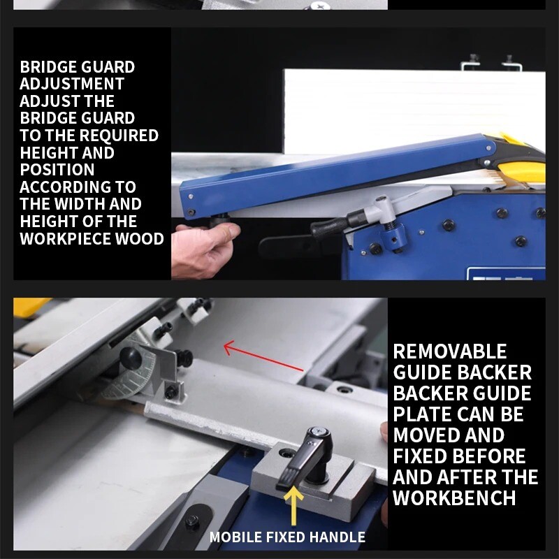 Multi-functional Bench Planer with Integrated Flat Planer and Press ...