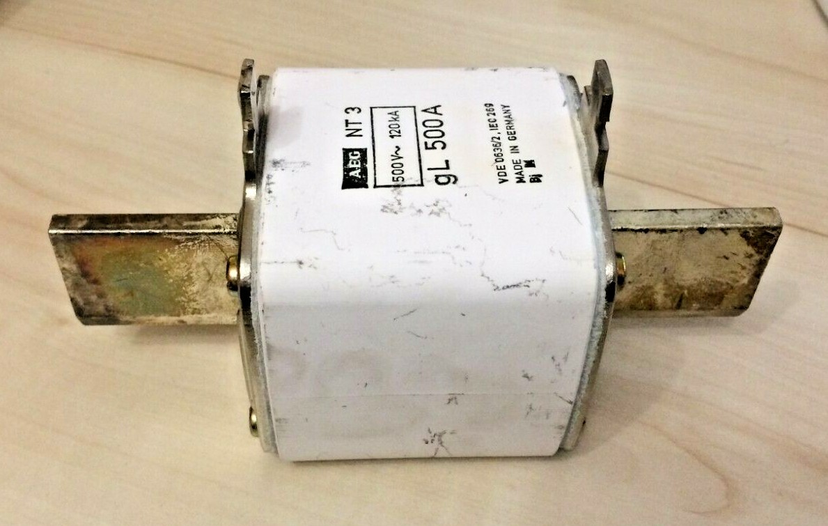 AEG Fuse NT3 500A 500V 120kA gL VDE0636/2 CERAMIC BLADE FUSE | eBay
