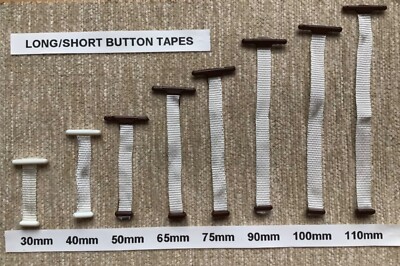 Upholstery Button Tapes for Tape Back Button 30mm 40mm 50mm 65mm 75mm ...