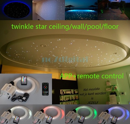 Twinkle Star Fiber Optic Ceiling Light APP Night Light 300P*4m optical ...