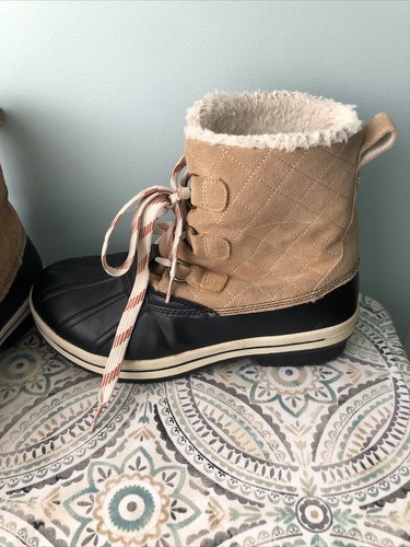 Target Duck Boots Tan Black Men's Size 10, RN# 17730 Lace Up Winter ...