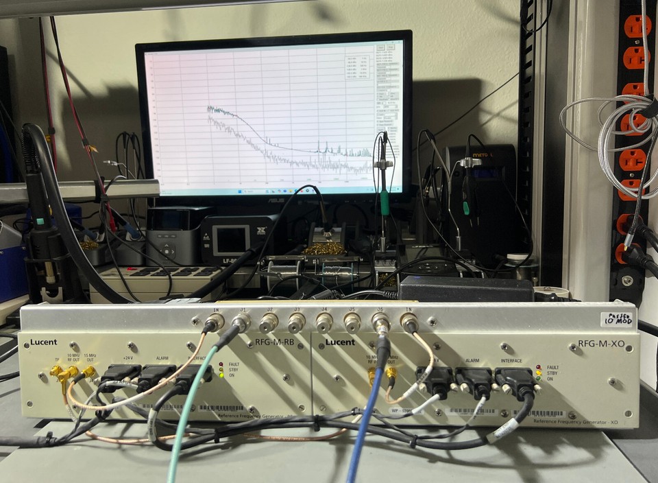 Lucent Symmetricom Datum RFG-M-Rb LPRO & RFG-M-XO 6x 10MHz Frequency ...