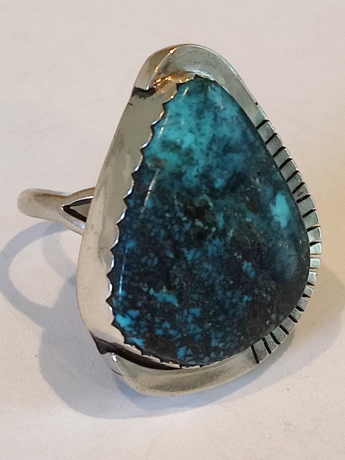 EP Hallmark Sterling Silver & Multi Color Blue Stone… - Gem