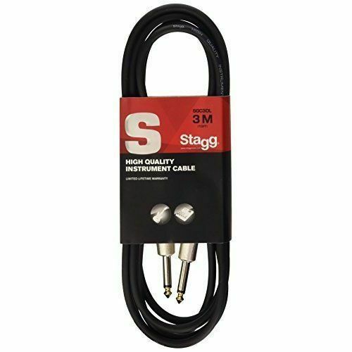 Stagg 3m High Quality Deluxe Instrument Cable - SGC3DL for sale online ...