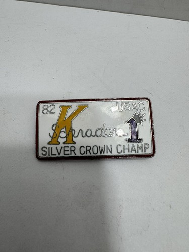 1982 Kenny Schrader USAC Silver Crown Pin | eBay