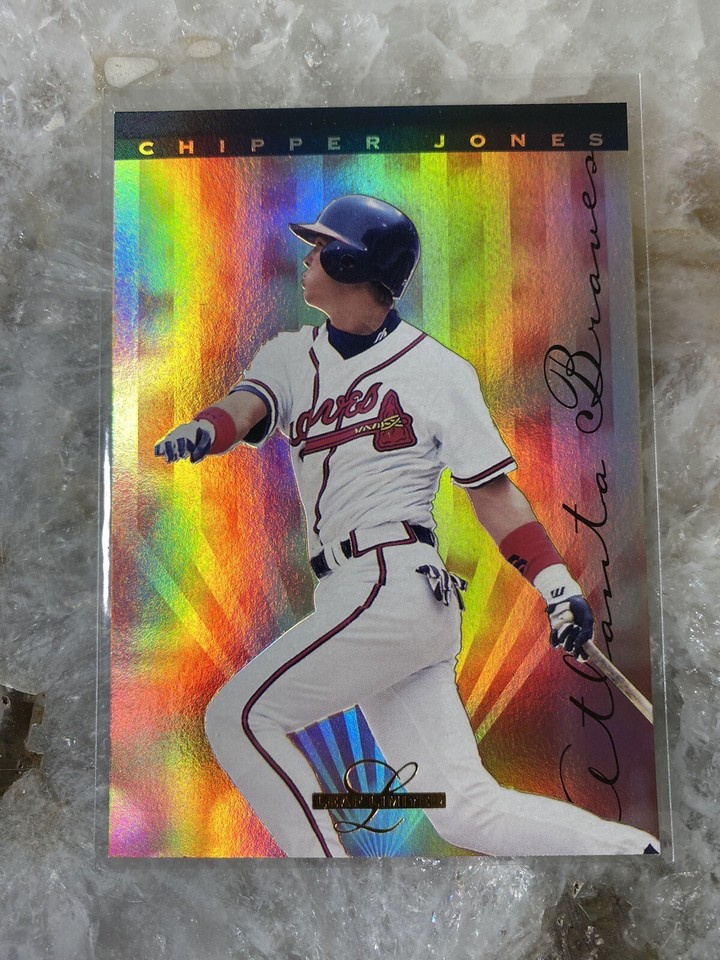 PRISM FOIL ** 1995 Leaf Limited Gold Chipper Jones Baseball Card #22 ...