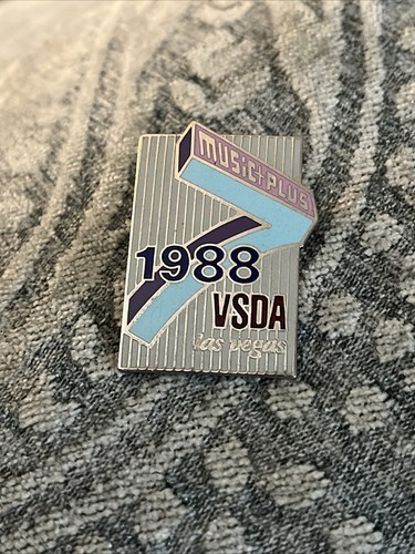 1988 VSDA Music Plus Las Vegas Video Software Dealers Association Pin ...