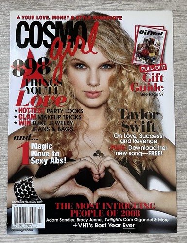 Cosmo Girl Magazine 2009 December January 2007 COVER ONLY Taylor Swift ...