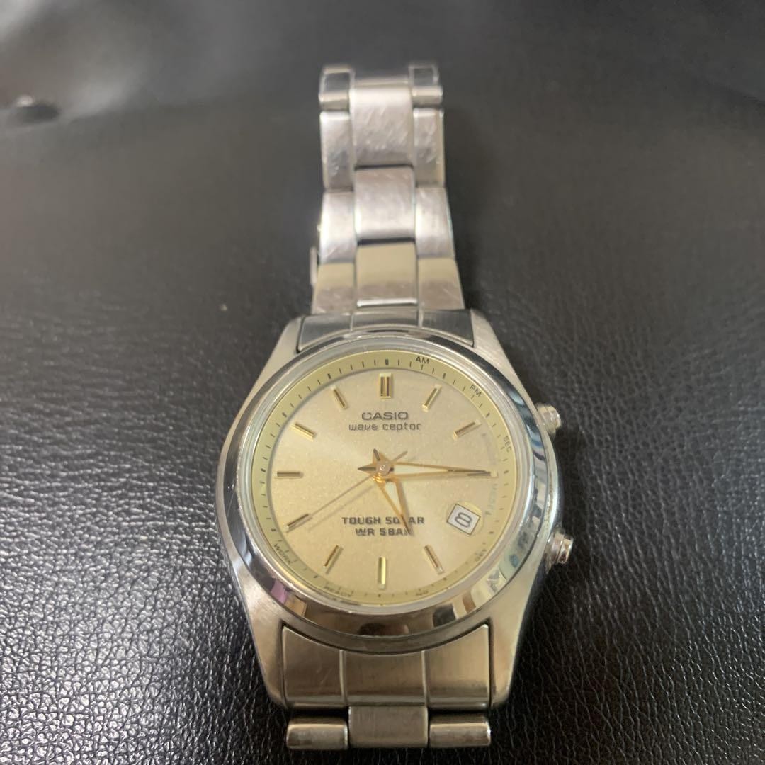 Casio Wave Ceptor Watch Radio Solar Operation Confirm… - Gem
