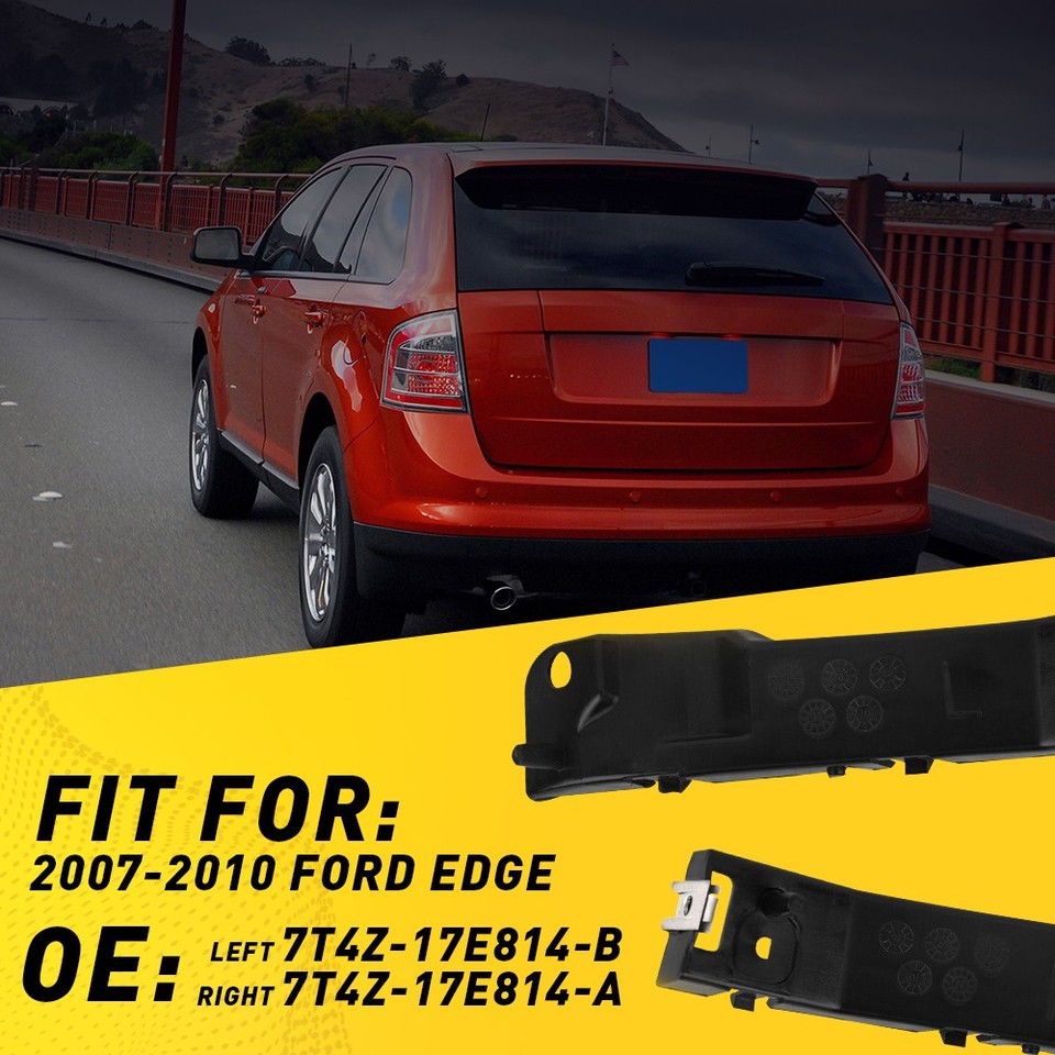 Black Bumper Support Brackets Front LH+RH X2 For 2007-2010 Ford Edge ...