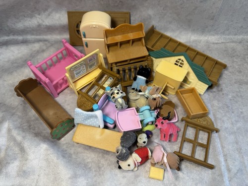 Lil'l Woodzeez Toys Figures Furniture Animals Calico Critters Mixed Lot ...