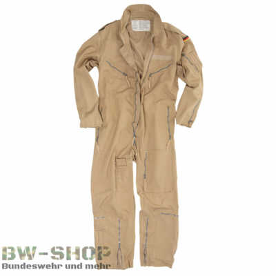 ORIGINAL BUNDESWEHR FLIEGERKOMBI KHAKI BW PILOTENKOMBI OVERALL COYOTE ...