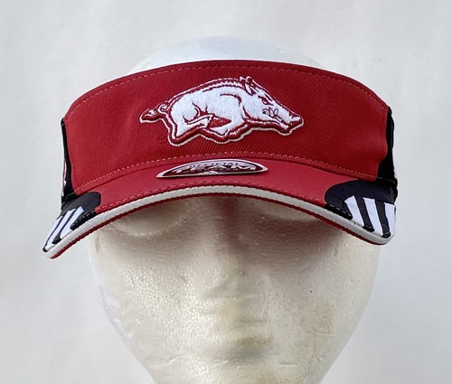 Adidas Visor NCAA Arkansas Razorbacks Hogs Golf Sun Cap Size Adjustable ...