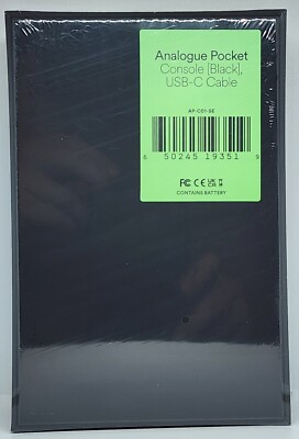 Analogue Pocket Black Limited Edition Retro Gaming Console Handheld New ...