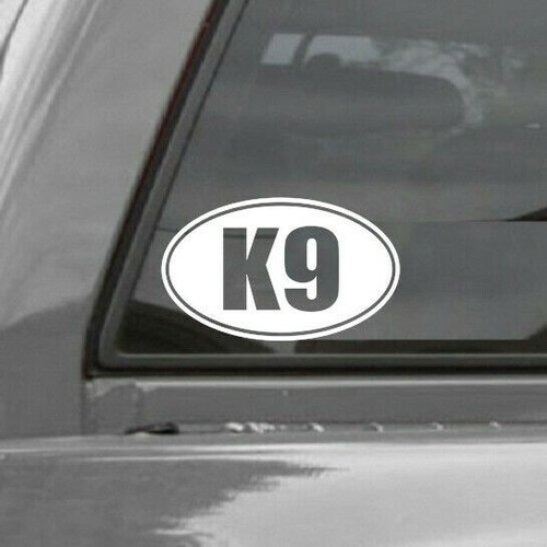 K9 DOG CANINE EURO OVAL Vinyl Window Decal | eBay