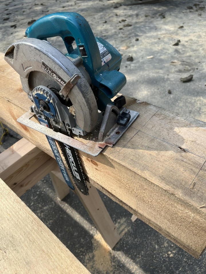 12" Beam Cutter Circular Saw Blade Chainsaw Bar Beam Cutter Attachment ...