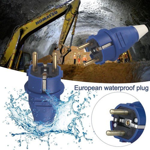 220V-240V 2 Pin Industrial Plug Socket EU Specification Cable Wire ...