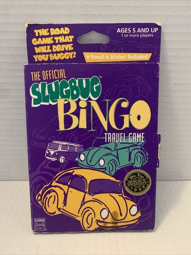 THE OFFICIAL SLUGBUG BINGO TRAVEL GAME with Pencil Slug bug Games VW | eBay
