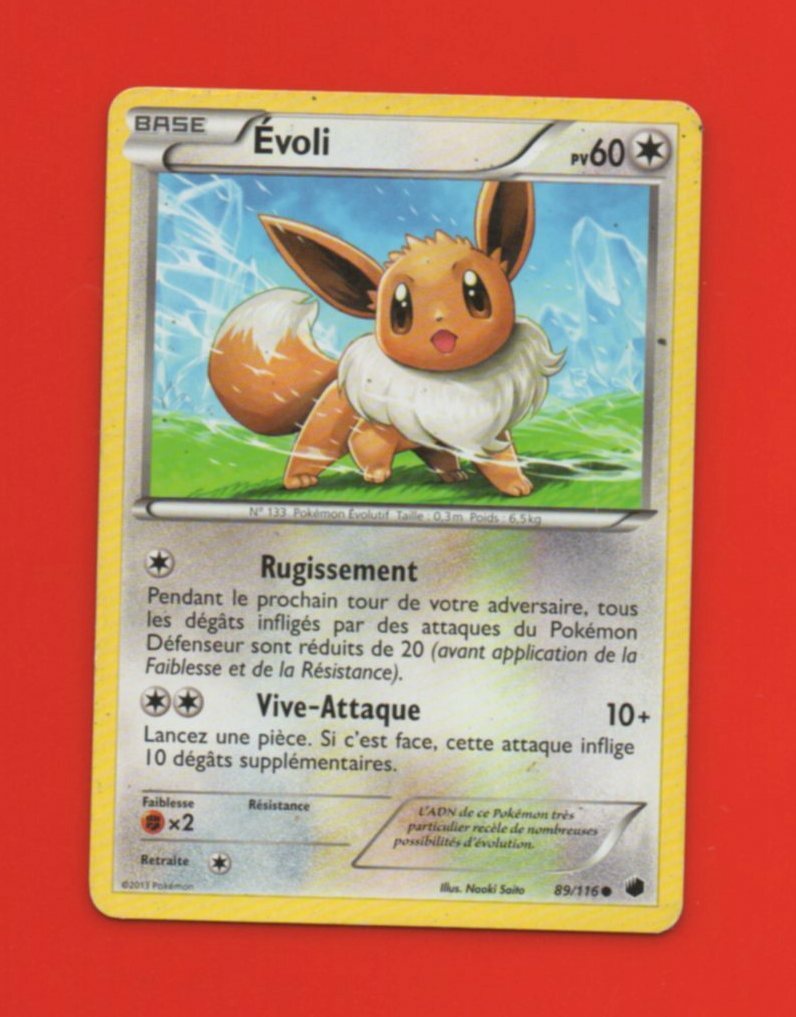 Pokemon n° 89/116 - EVOLI - PV60 (A8691) | eBay