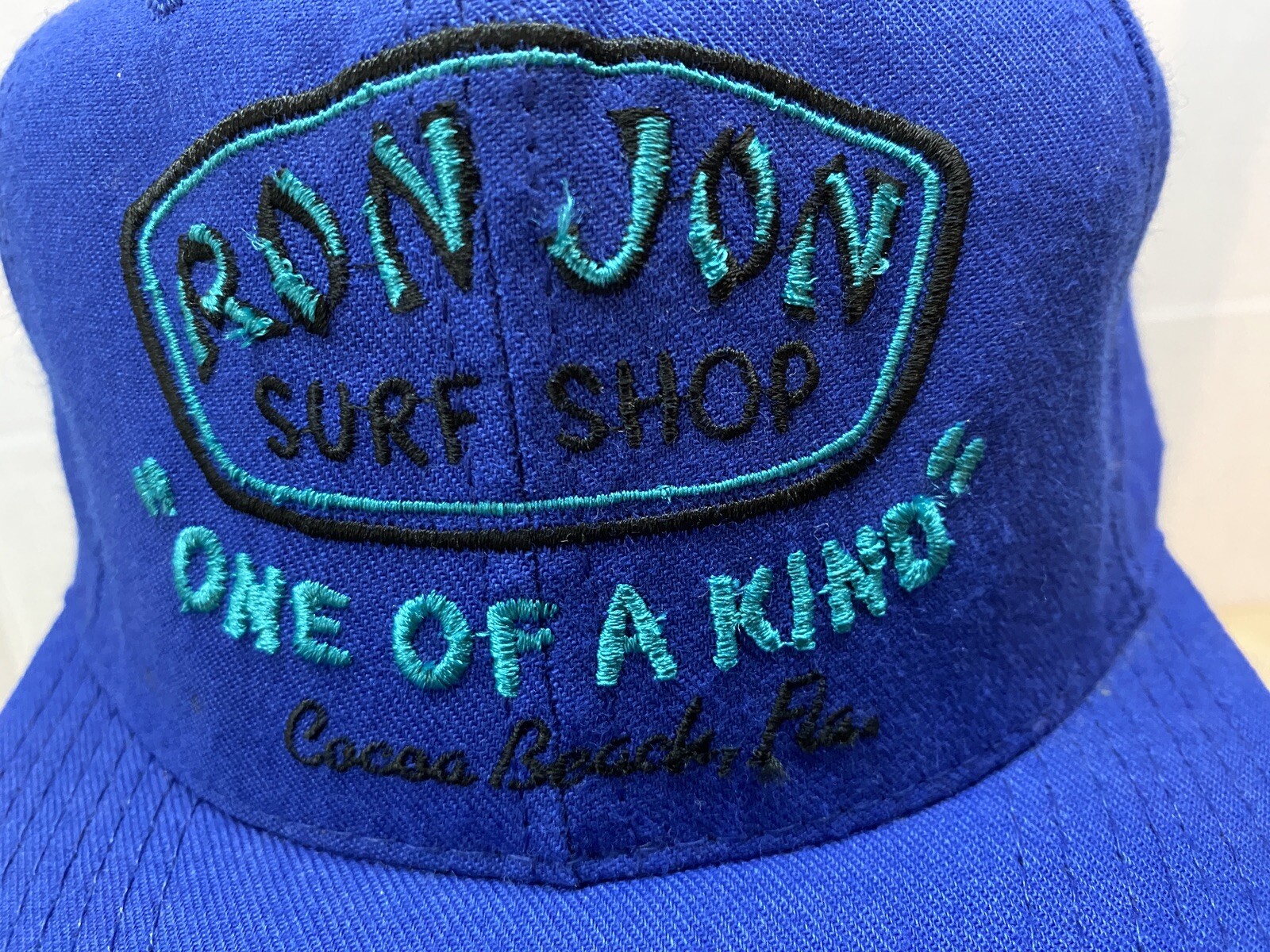 Ron Jon Surf Shop Cap Hat Snapback Beach Blue Adjustable Made USA One ...