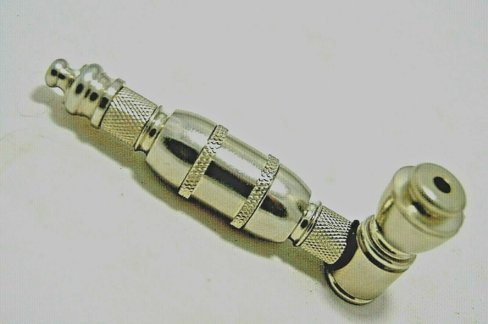 Chamber Pipe Nickle Plated Metal Tobacco Smoking Pipe Herb Proto Made ...