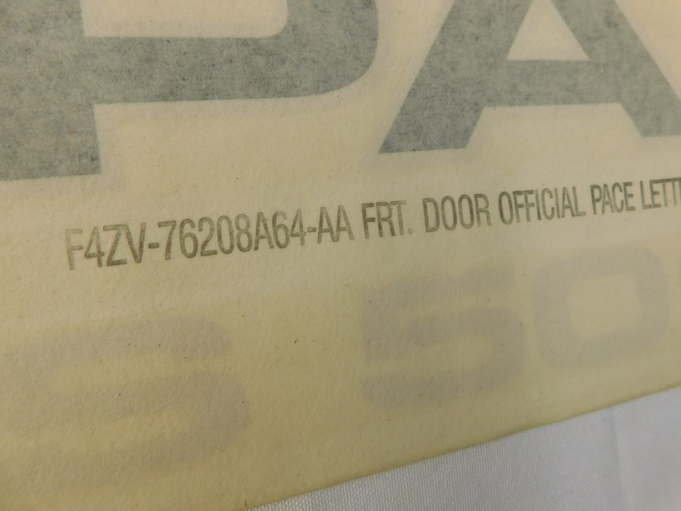 NOS OEM Ford 1994 Mustang Indianapolis 500 Pace Car Decals - Partial ...