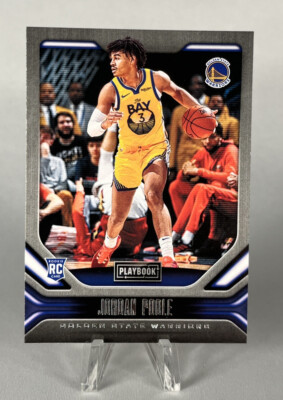 2019-20 Panini Chronicles Playbook Jordan Poole Rookie Card RC Warriors ...