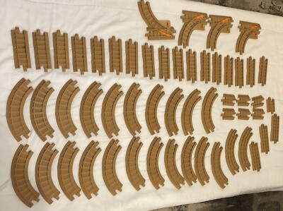 Fisher Price Geotrax Geo Trax Train Track Tan Brown Assortment Lot of ...