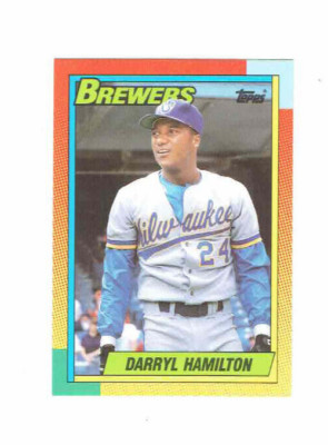 Darryl Hamilton Brewers OF 35T Topps 1990 Baseball Card | eBay