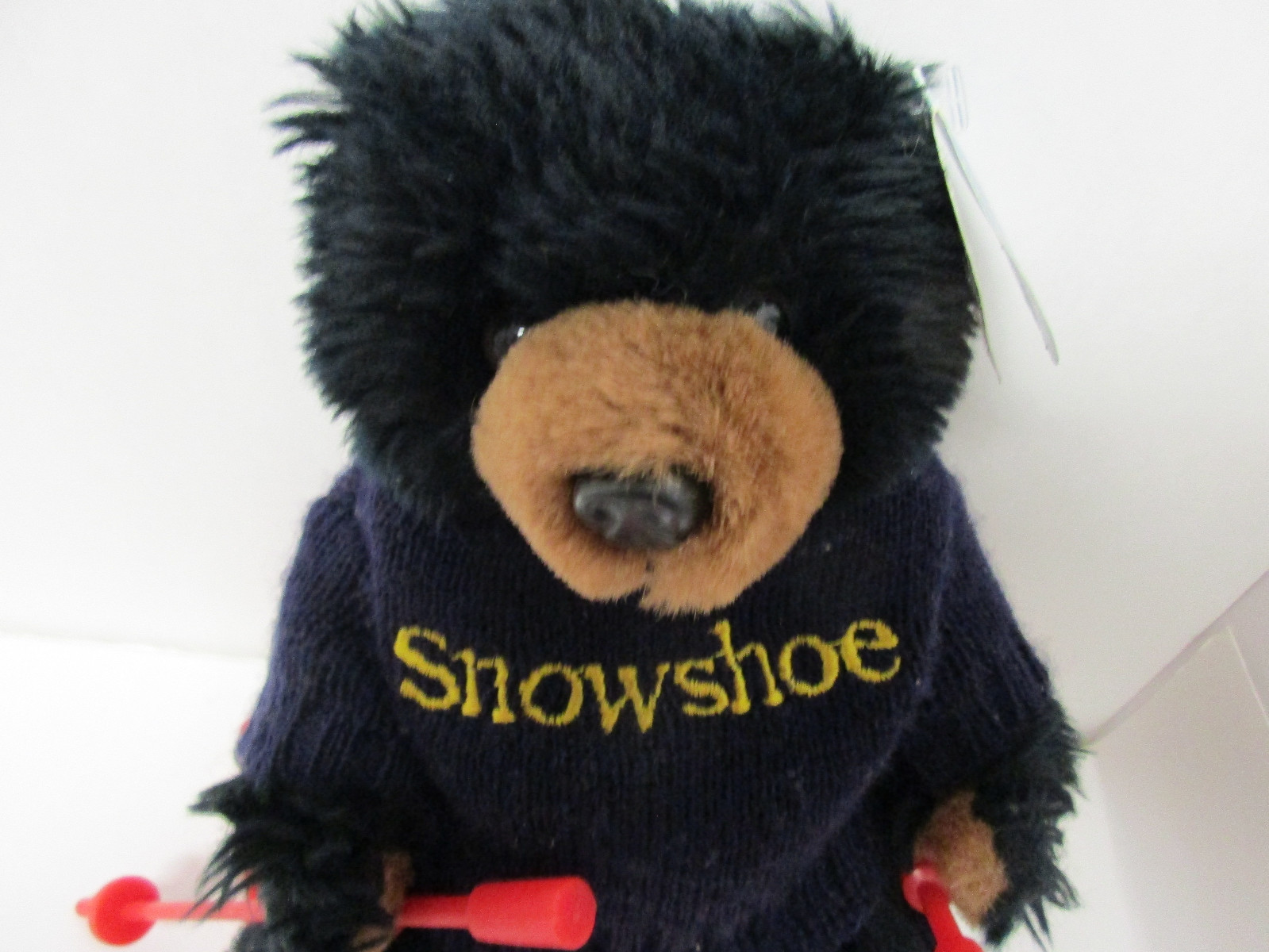 1988 Purr-Fection by MJC, Black Snowshoe Bear On Red Skis, Tagged ...