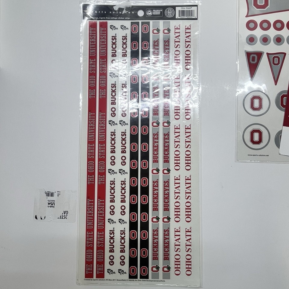 ohio state buckeyes college stickers scrapbook crafts osu ohio state ...