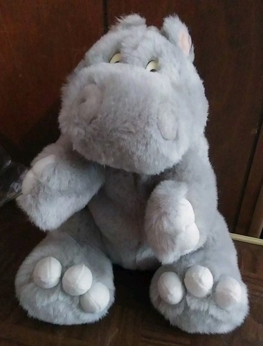 Hippo Hippopotamus Plush Kids Of America Stuffed Animal 12" Toy Gray ...